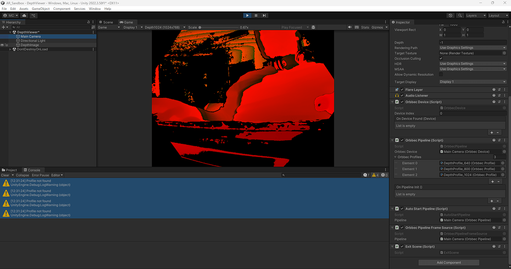 Using Orbbec UnitySDK in Unity 2022 - Technical Support & Q&A - Orbbec ...